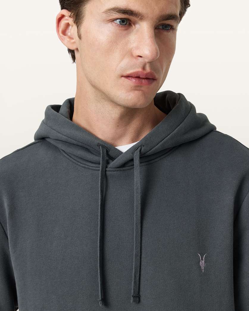 Raven Pullover Ramskull Hoodie SUNIL BLUE | ALLSAINTS